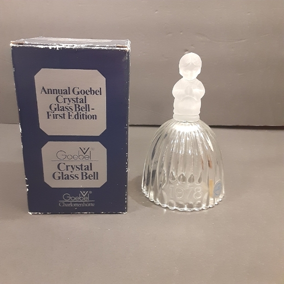 Goebel | Holiday | Vintage Goebel 978 Crystal Glass Bell Handle Is ...